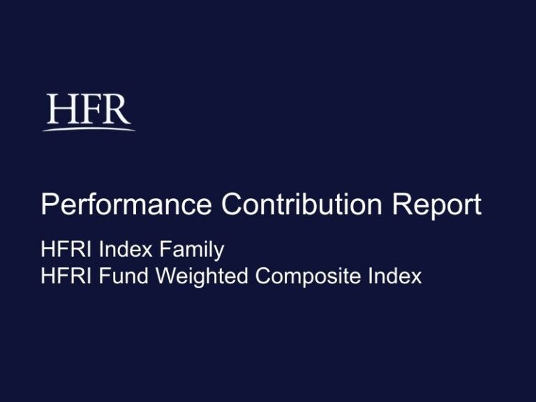 HFRI Index Performance Contribution Report | HFR